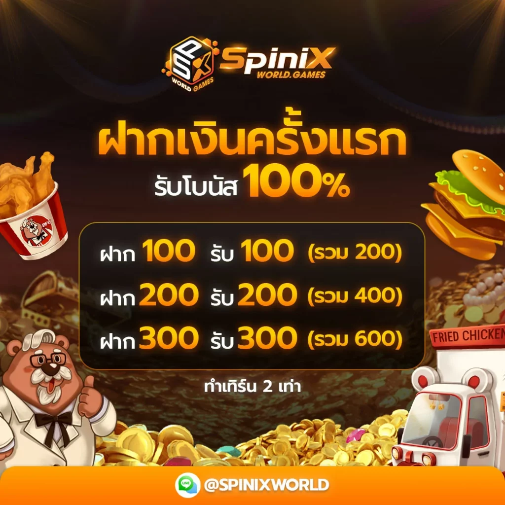 SPINIX WORLD สล็อตออนไลน์ คาสิโนใหม่ล่าสุด ทดลองเล่นบนมือถือ